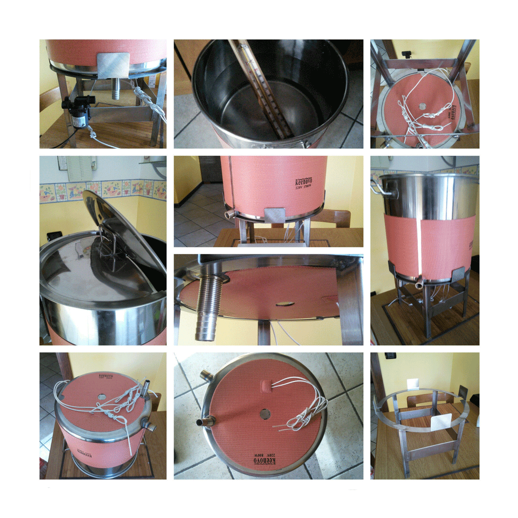 HomeBrewing S.Steel Tank Kettle Pot Mash Tun Heater Kit KEENOVO Custom ...